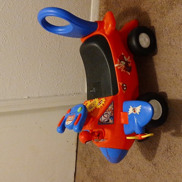 Disney | Toys | Spiderman Lights Sounds Ride On Airplane | Poshmark